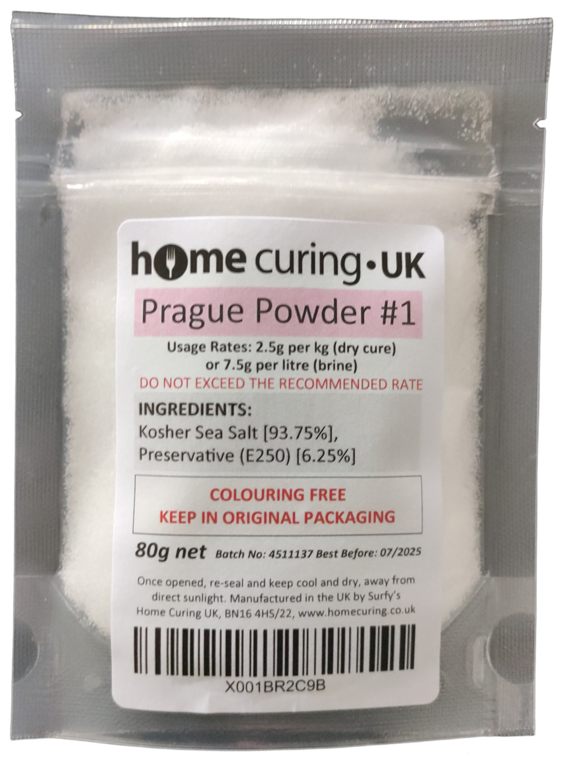 Cure #1 (Prague Powder Number One) - Instacure #1 - Professional Grade ...